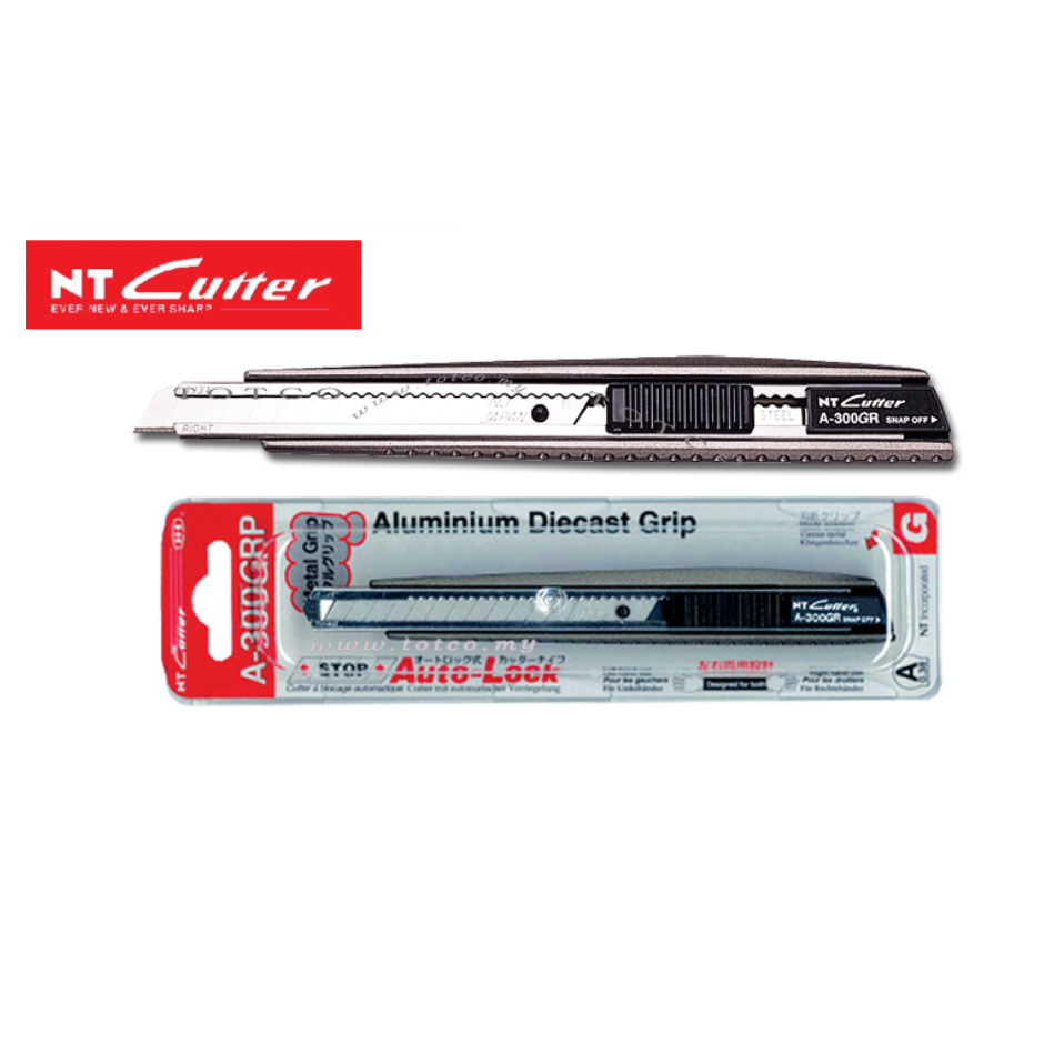 NT Cutter A-300GRP Cutter With Aluminium Diecast Grip | Shopee Malaysia