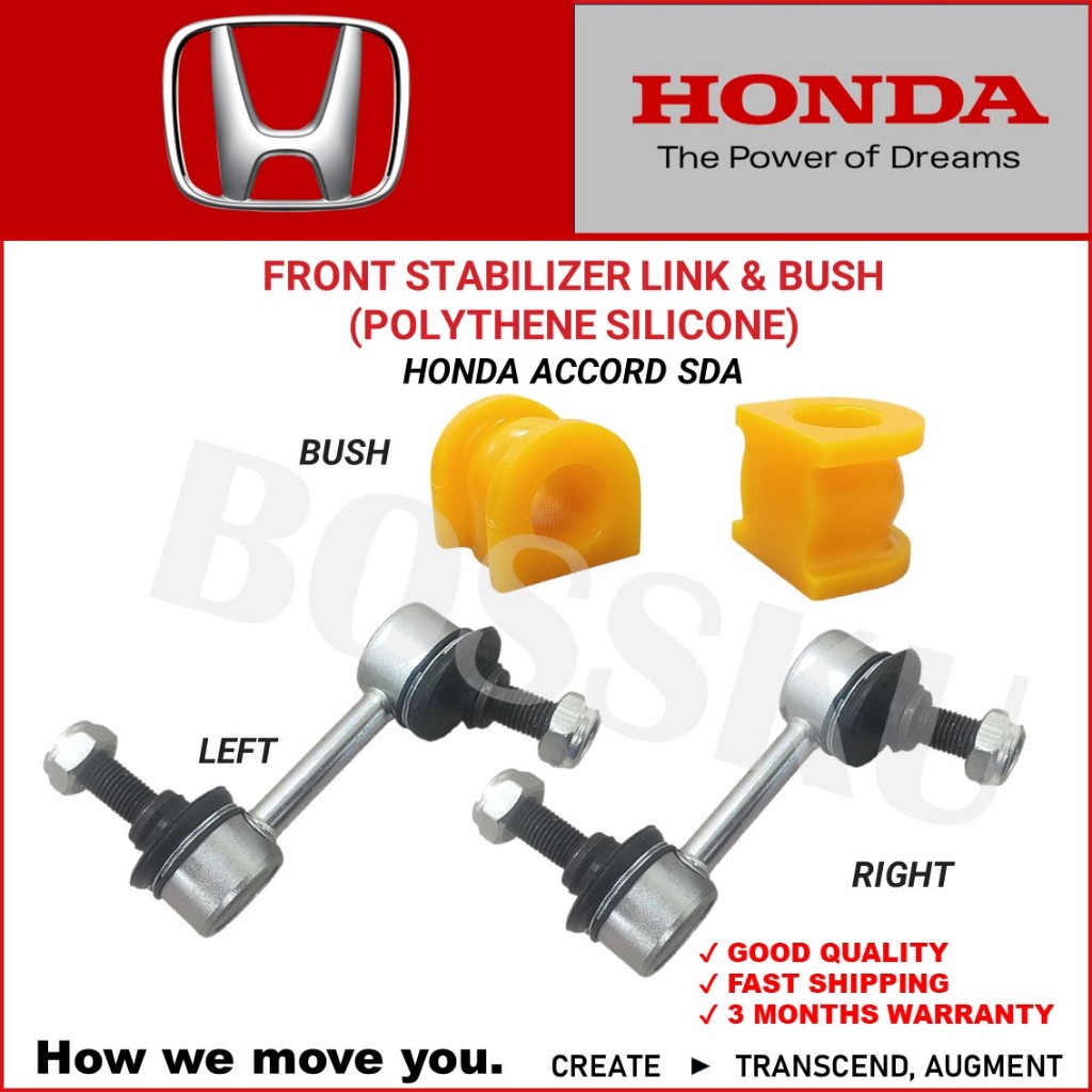 FRONT STABILIZER LINK + FRONT STABILIZER BUSH (POLYTHENE SILICONE ...