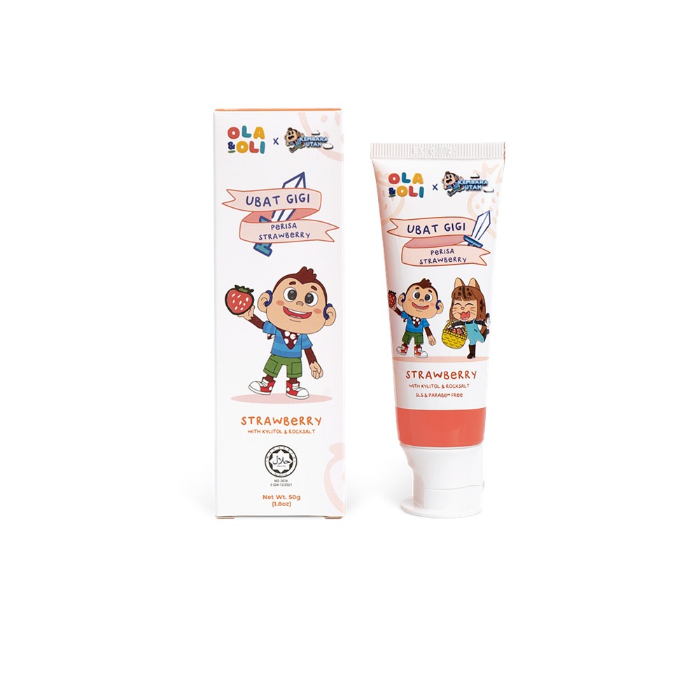Strawberry Flavour Toothpaste Ola Oli | Shopee Malaysia