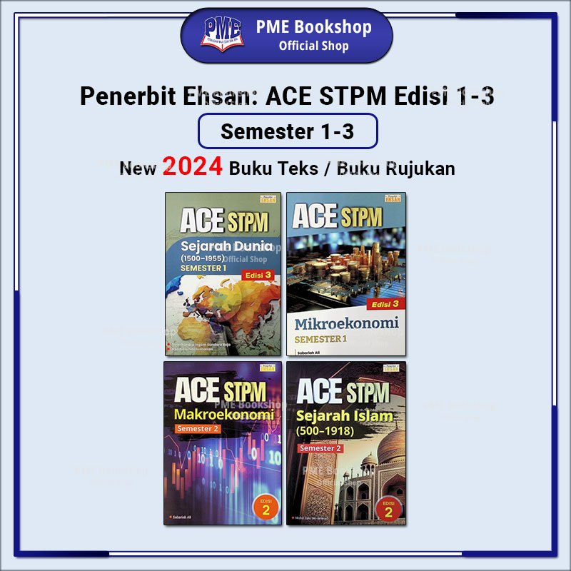 【pme Bookshop】 2024 Penerbit Ehsan Ace Stpm Semester 1 2 3 Edisi 1