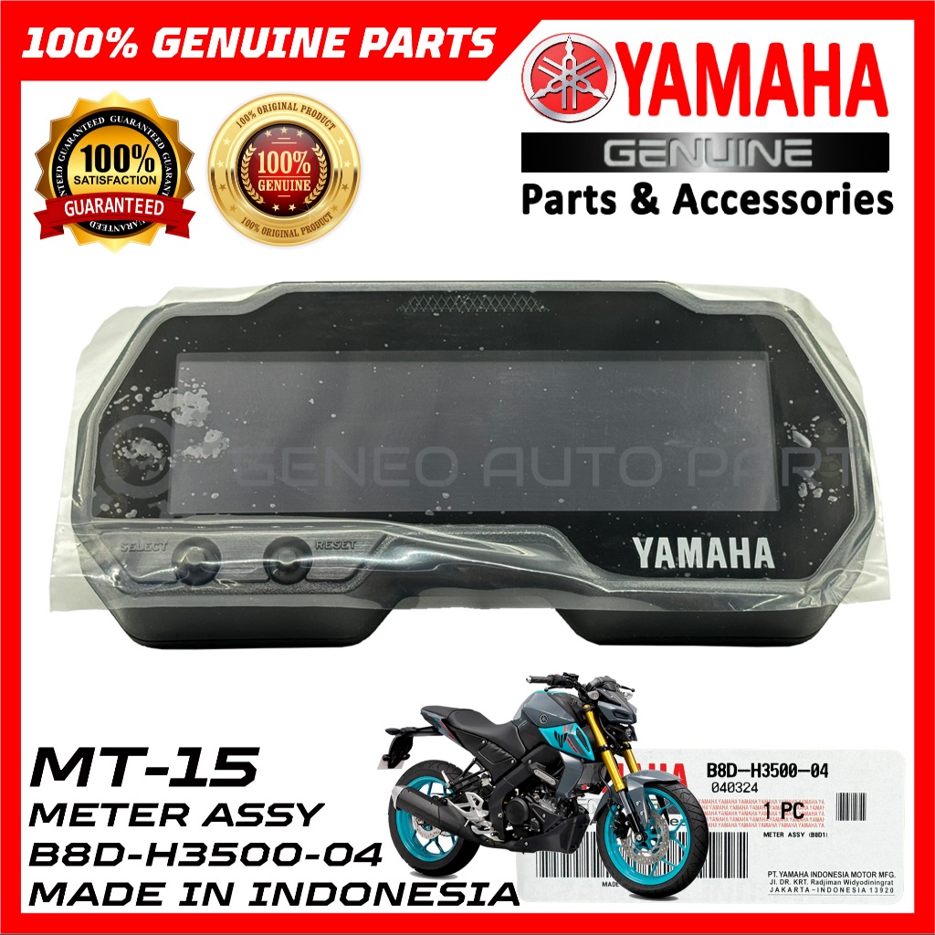 YAMAHA MT-15 MT15 METER ASSY SPEEDMETER [B8D-H3500-04] 100% ORIGINAL ...