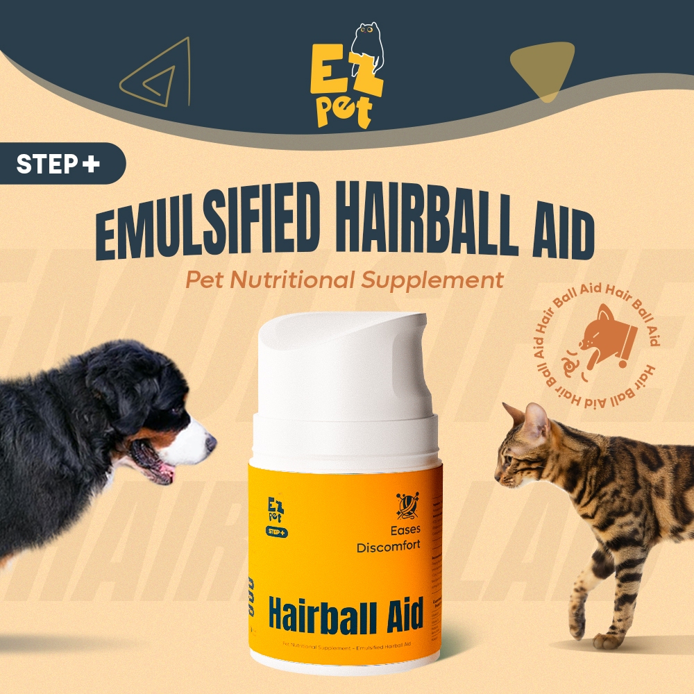 EZPET🐱【STEP+ Emulsified Hairball Aid -Pet Nutritional Supplement】Cat ...