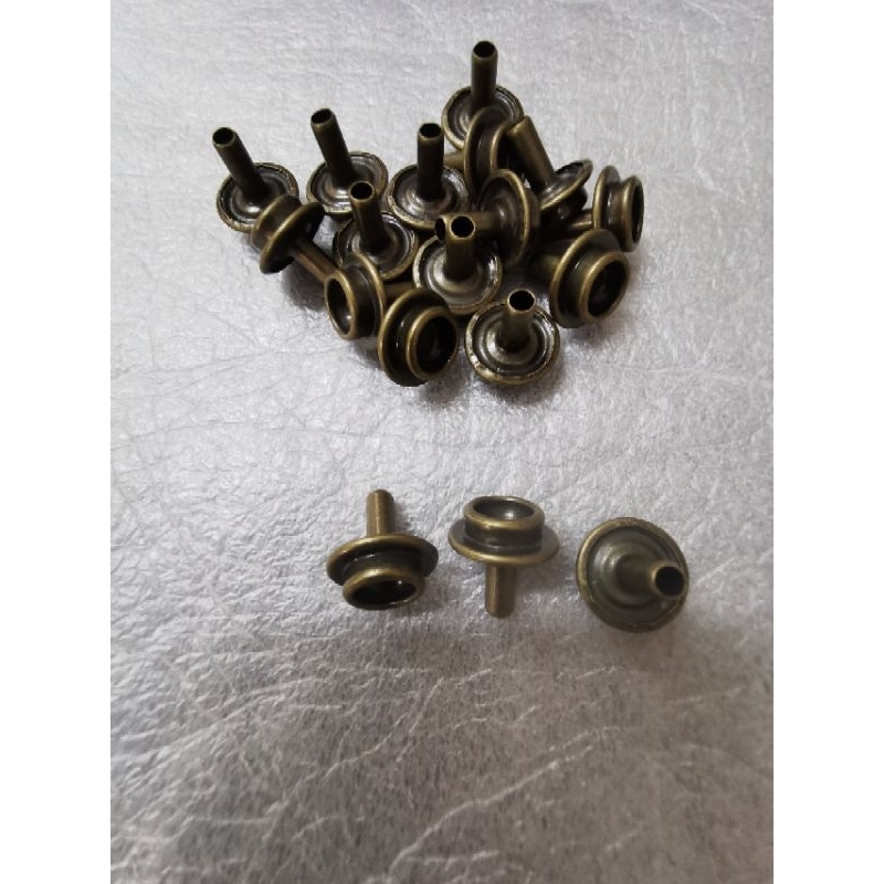 Helmet button 9mm alloy copper cap button bronze 3mm | Shopee Malaysia