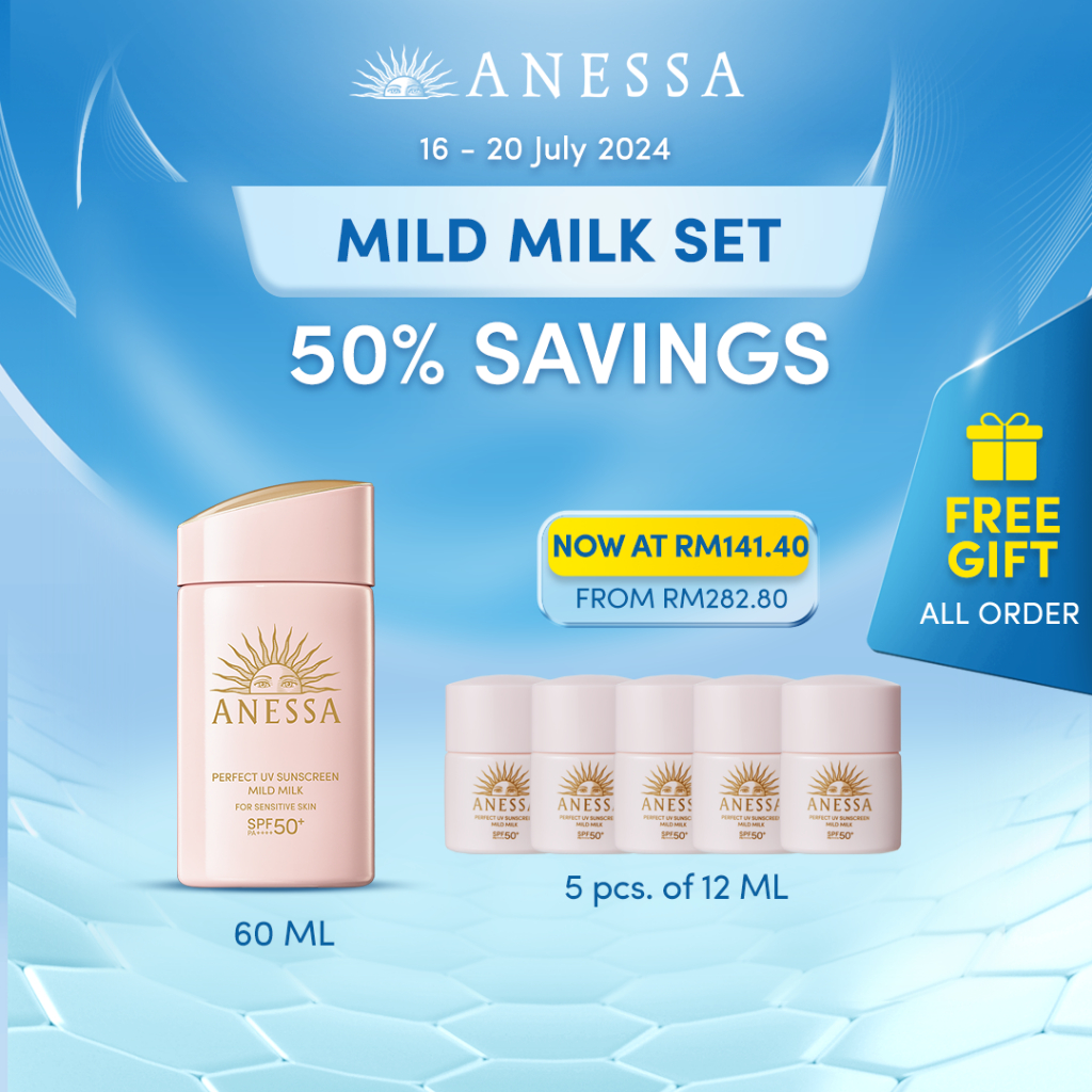 [Regional Brand Day Set | 16-20 Jul] Anessa Mild Milk 60ml Set RM141.40 ...