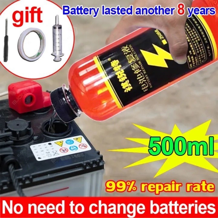 500ml Battery acid water Car battery water Battery repair liquid Air ...