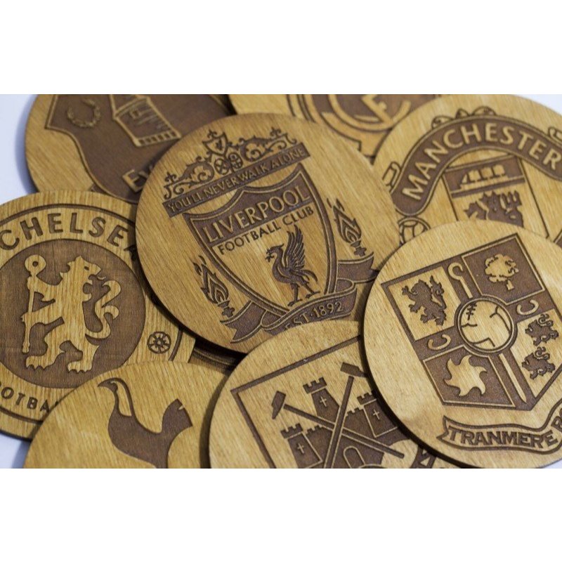Wooden Football Club Fridge Magnet | Shopee Malaysia