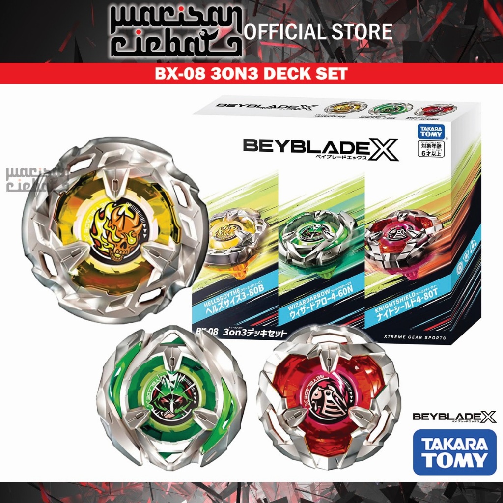 Takara Tomy Beyblade X BX-08 3on3 Deck Set | Shopee Malaysia