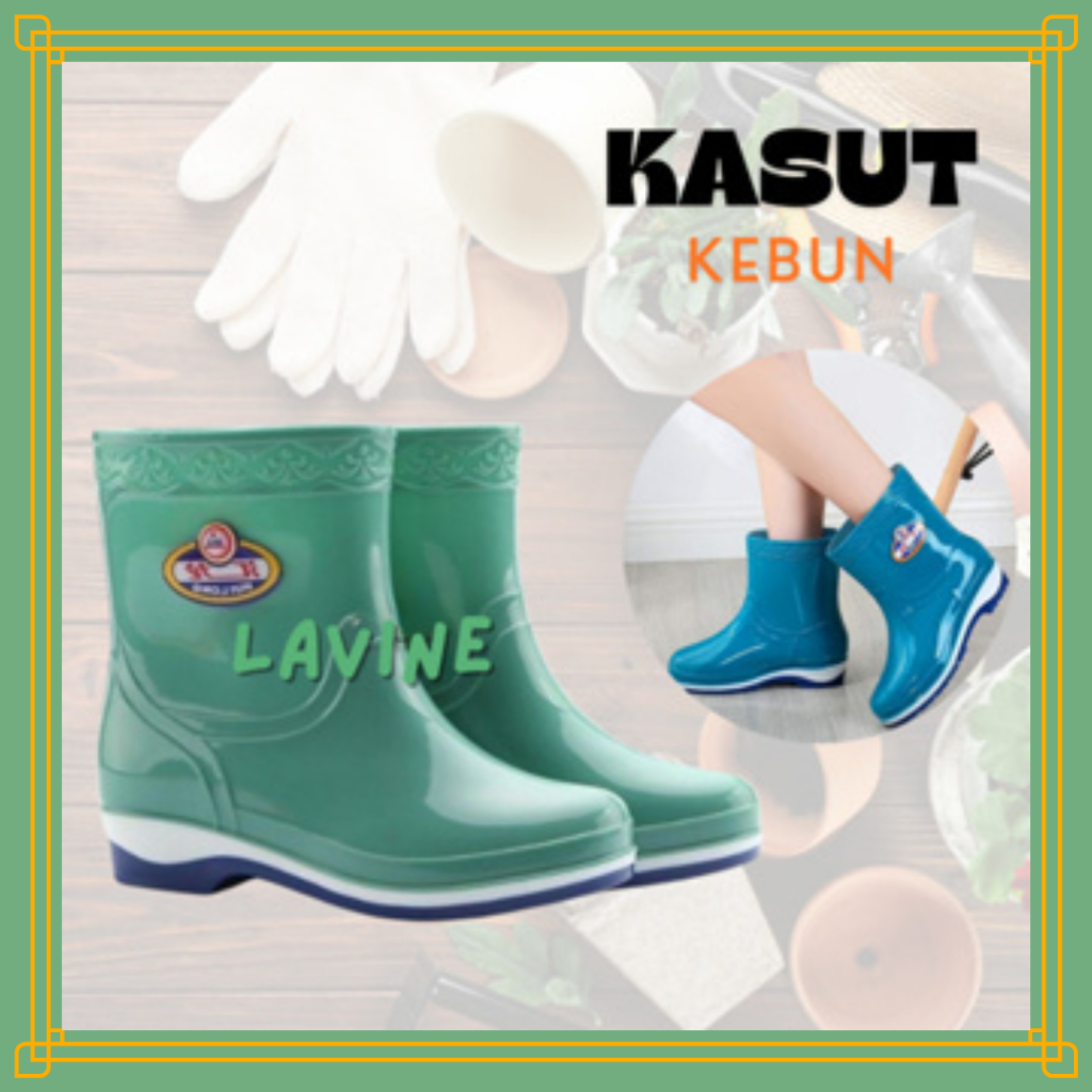 Kasut Kebun Perempuan//Kebun/Kasut Kebun/Farming Shoes/Boots/Rubber ...