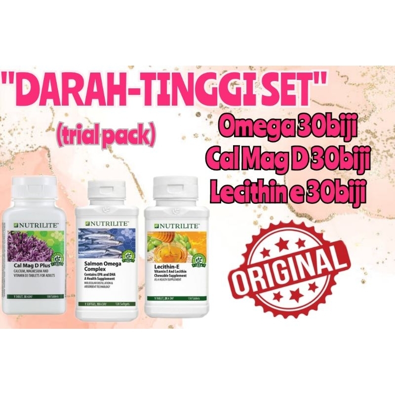 NUTRILITE DARAH TINGGI SET (TRIAL PACK) | Shopee Malaysia