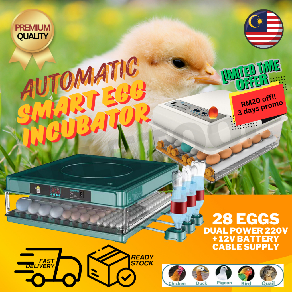 KELETOOL Automatic Malaysia Egg Incubator Mesin Tetas Penetasan Telur ...