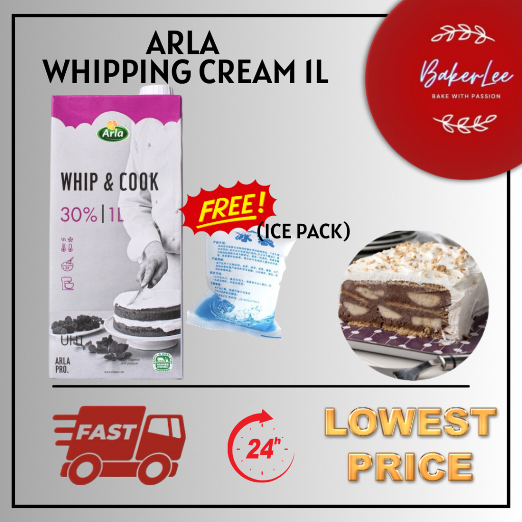 ARLA PRO. PREMIUM WHIP & COOK CREAM 1LITRE COOKING CREAM WHIPPING CREAM ...
