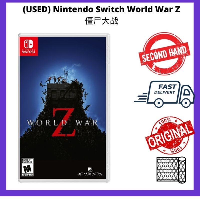 (USED) Nintendo Switch World War Z cartridge with box | Shopee Malaysia