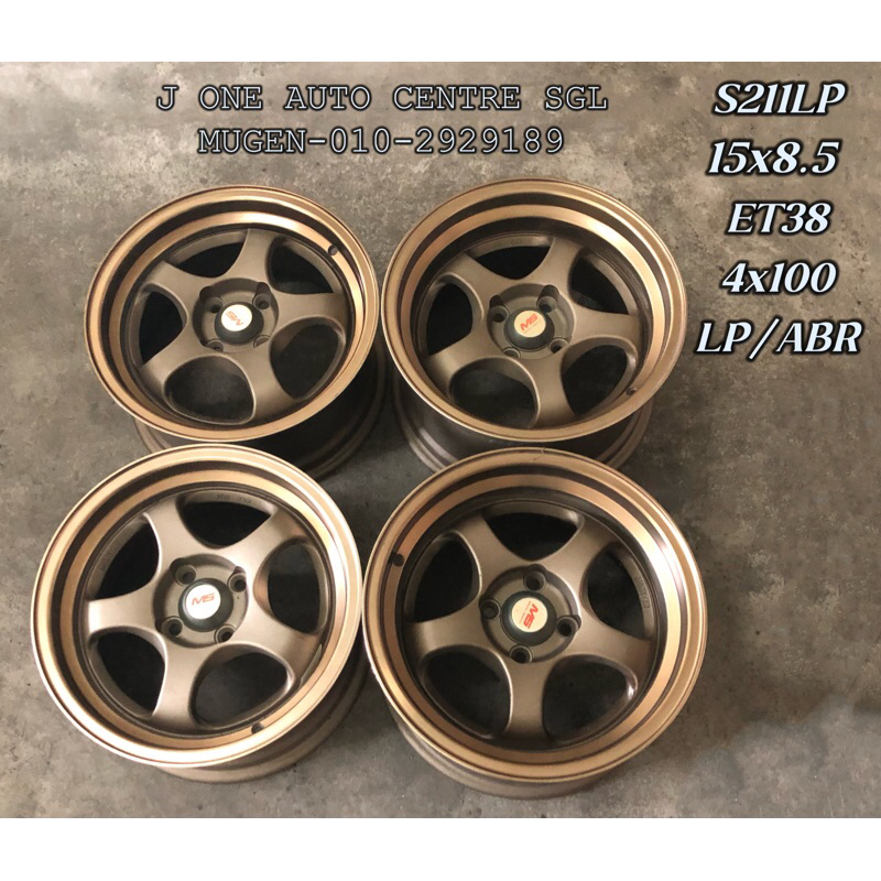 NEW RIM 15 INCH 8.5JJ S211LP FOR MYVI ALZA SAGA BLM WIRA VIOS YARIS ...