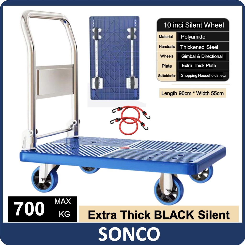 IRON BULL Trolley Portable 150KG/220KG/500KG Hand Truck Trolley Iron ...