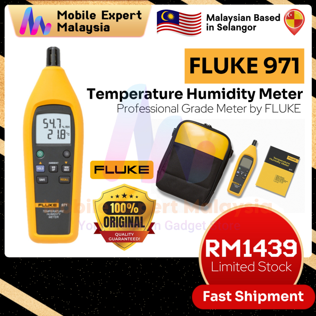 FLUKE-971 Professional Grade Temperature and Humidity Data Logger with ...