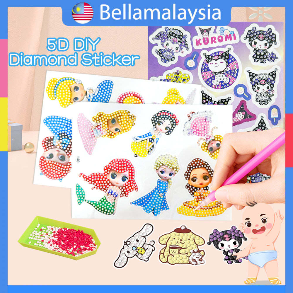 Bella 5D DIY Diamond Sticker Kids Diamond Painting With Children's ...