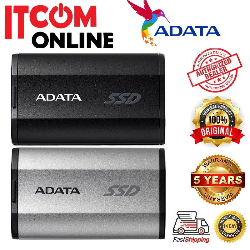 ADATA SD810 SE880 1TB 2TB 2000MB/S USB3.2 TYPE-C EXTERNAL SSD BLK/GREY/BLUE | Shopee Malaysia