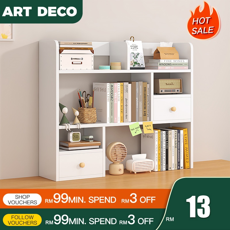 Desk Organizer Book Shelf Desktop Rack Multifunctional Table Top Rack ...