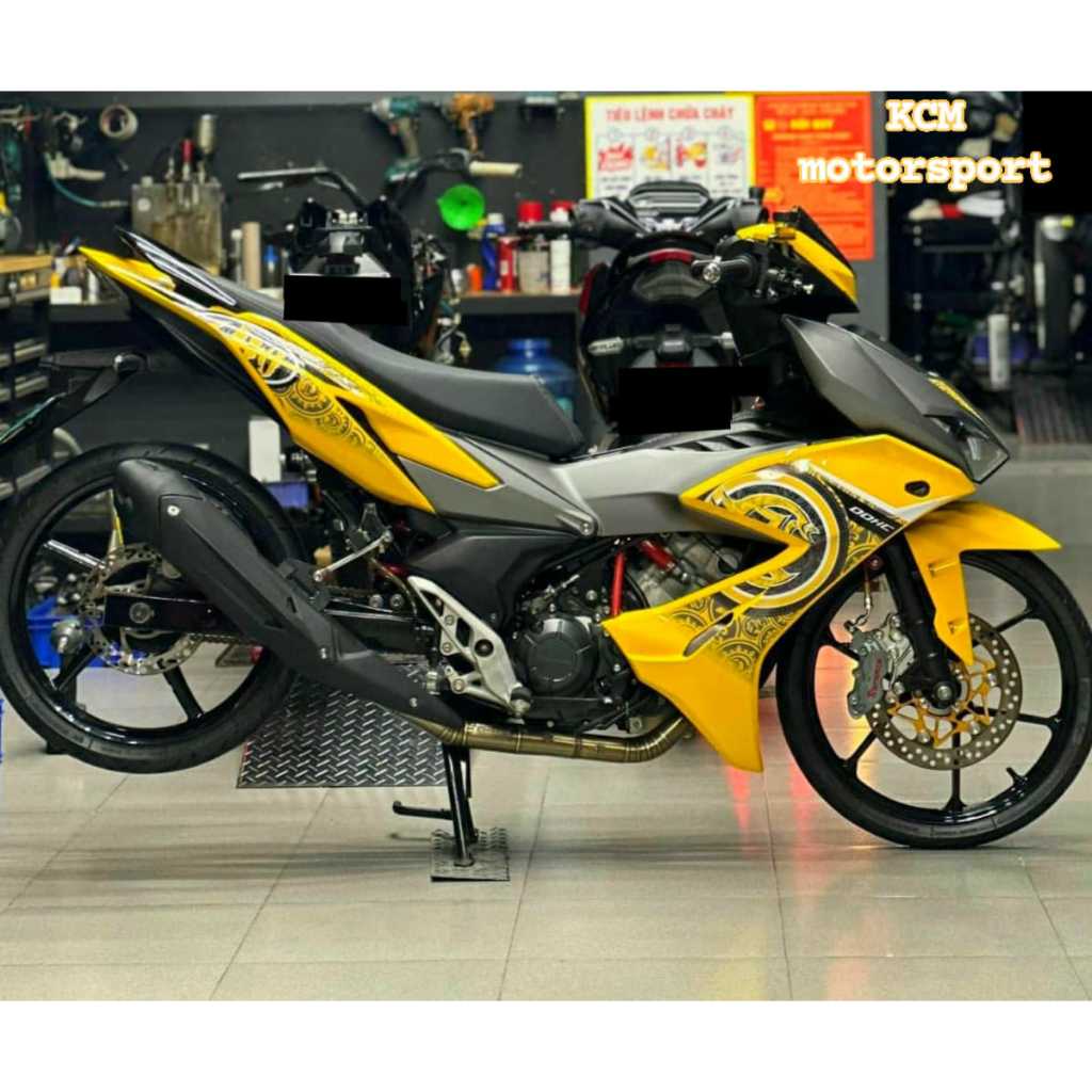 COVERSET HONDA RS-X 150 CUSTOM KUNING BATIK EDITION | Shopee Malaysia
