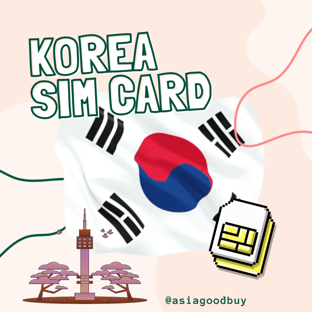 【South Korea】4G Sim Card 【15-30days】Travel Data Sim Card can top up ...
