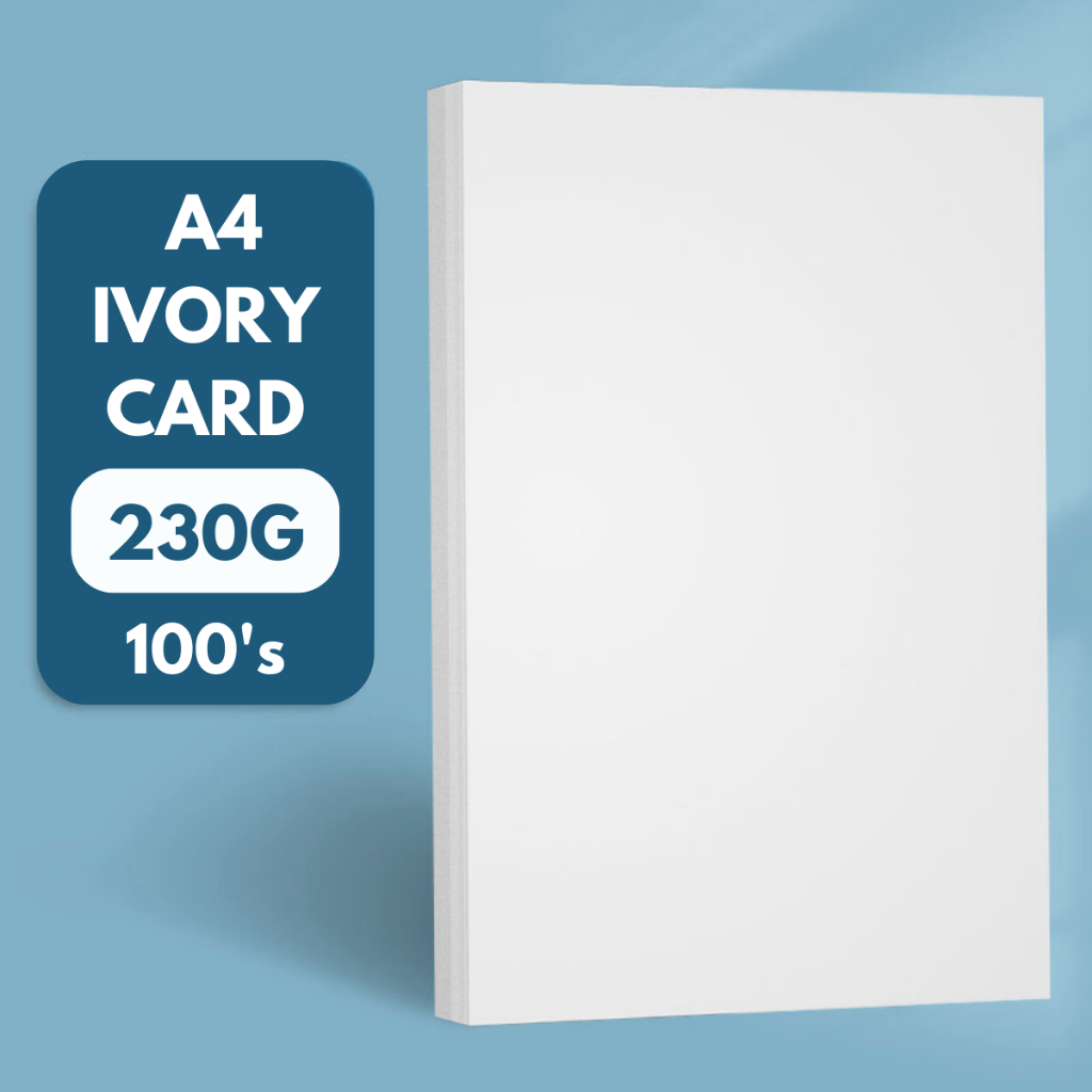 𝗣𝗥𝗜𝗡𝗧 𝗦𝗢𝗨𝗥𝗖𝗘 - A4 Kertas Ivory Kad┃Ivory Card 230gsm 300gsm | Shopee ...