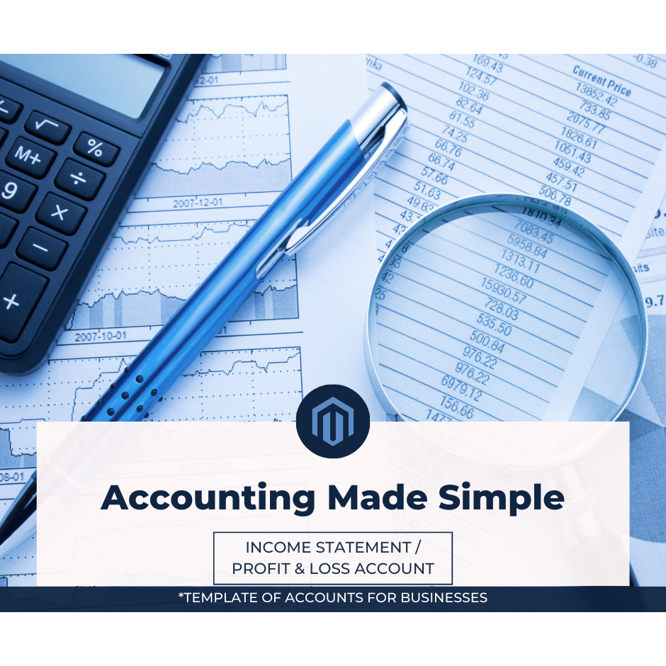 ACCOUNTING TEMPLATE - INCOME STATEMENT / PROFIT & LOSS ACCOUNT (PENYATA ...