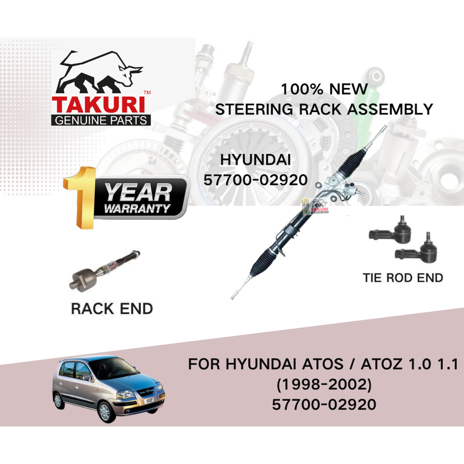 Assy Assembly Steering Rack For Hyundai Atos/1.0 1.1 57700-02920 ...