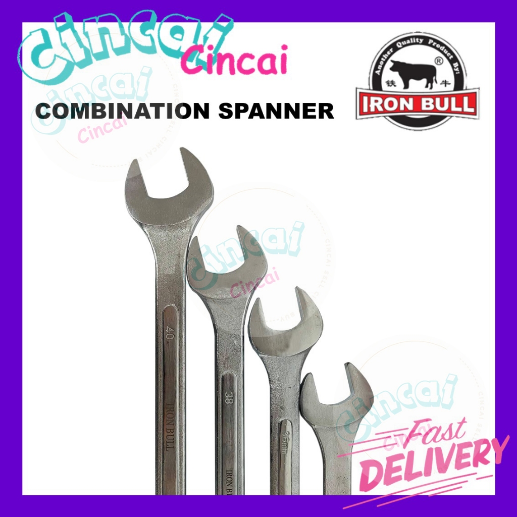IRON BULL COMBINATION WRENCH SPANNER HAND TOOLS COMMON RING 41/42/46/48 ...