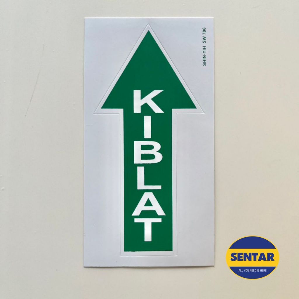Kiblat Arrow SHIN-YIH SW706 Sign Sticker 20.5cm x 10cm | Shopee Malaysia