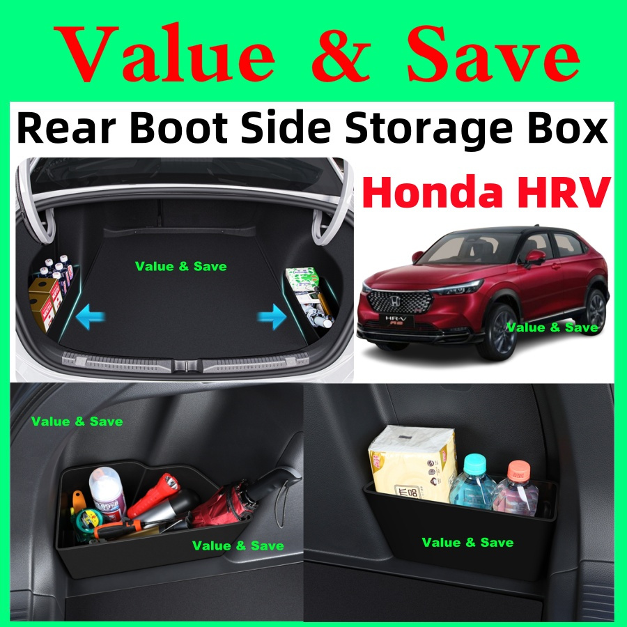 Honda Hrv 2023 - 2025 2pc Rear Boot Side Trunk Storage Box Car Auto ...