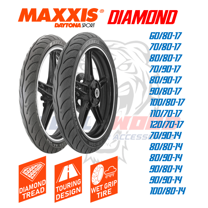 TAYAR MAXXIS DIAMOND MA-3D MA3DN TUBELESS TIRE TYRE 14" 17" INCH MEDIUM ...