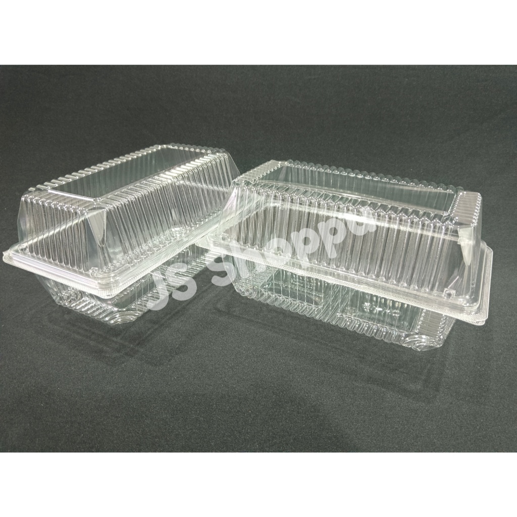 HIRO OPS CH15 Kuih Container with Lock / Disposable Plastic Clear ...