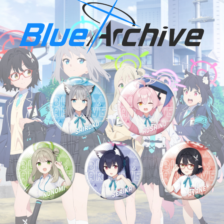 Blue Archive Badge 58mm蓝色档案周边胸章58mm | Shopee Malaysia