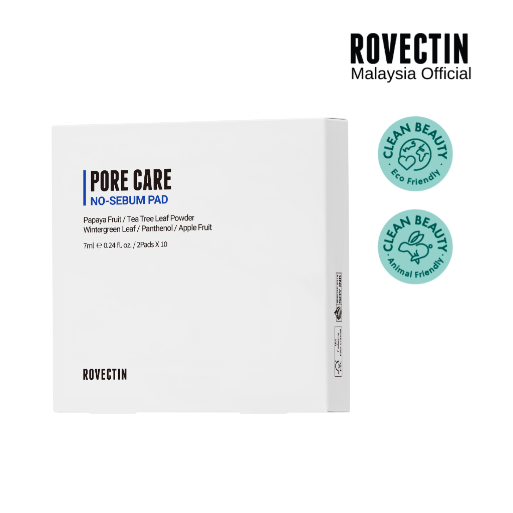 Rovectin Official Pad Penjagaan Pori Tanpa Sebum (2 pads X10) | Pore ...