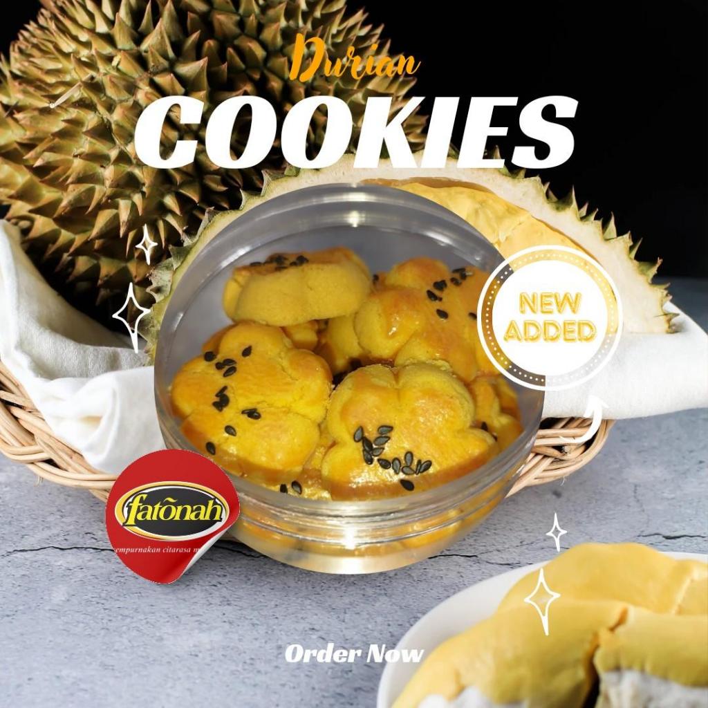 BISKUT DURIAN FATONAH COOKIES 300g RICH FLAVOUR TIDAK KERAS MANIS YANG ...