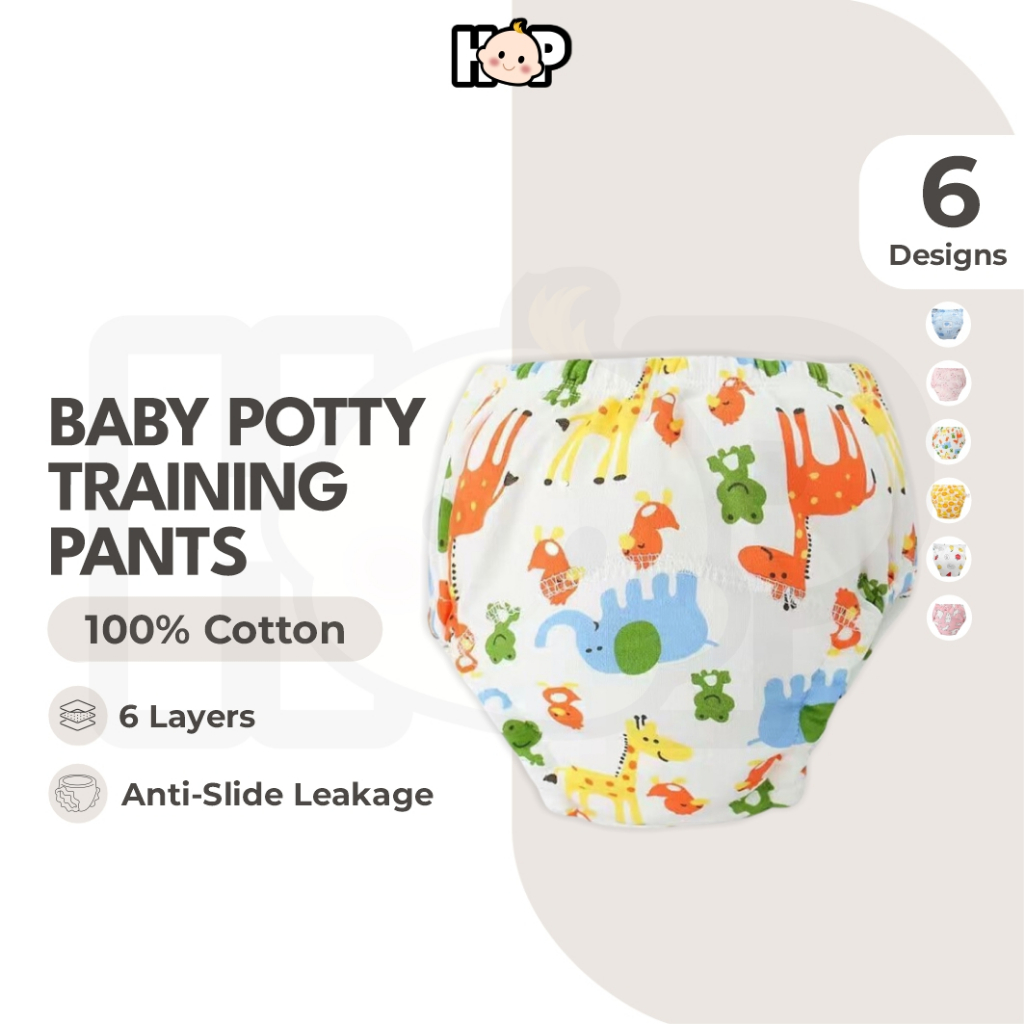 [Clearance] 6 Layers Baby Potty Training Pants Kids Potty Cloth Diapers ...