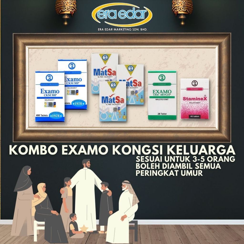 Set Kombo Examo CKM 500 Kongsi KeluargaTablet Original HQ 100% Focus ...