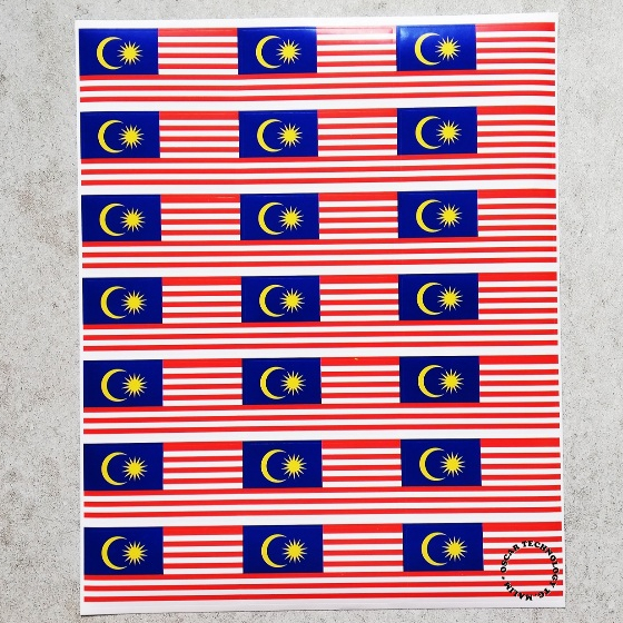 Malaysia Flag Stickers / Fragile & Thank You Stickers / Stiker Terima ...
