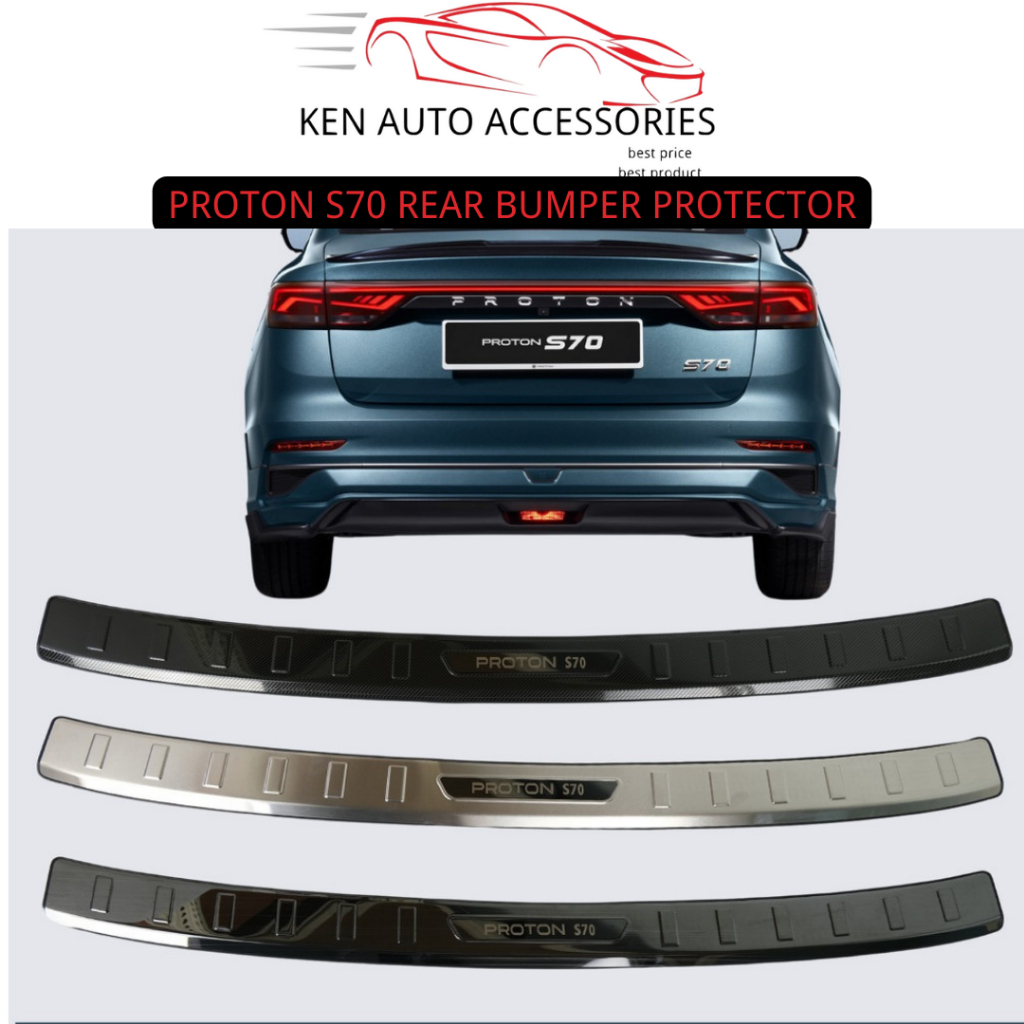 PROTON S70 REAR BUMPER PROTECTOR PLATE STAINLESS STEEL REAR BONET GUARD ...