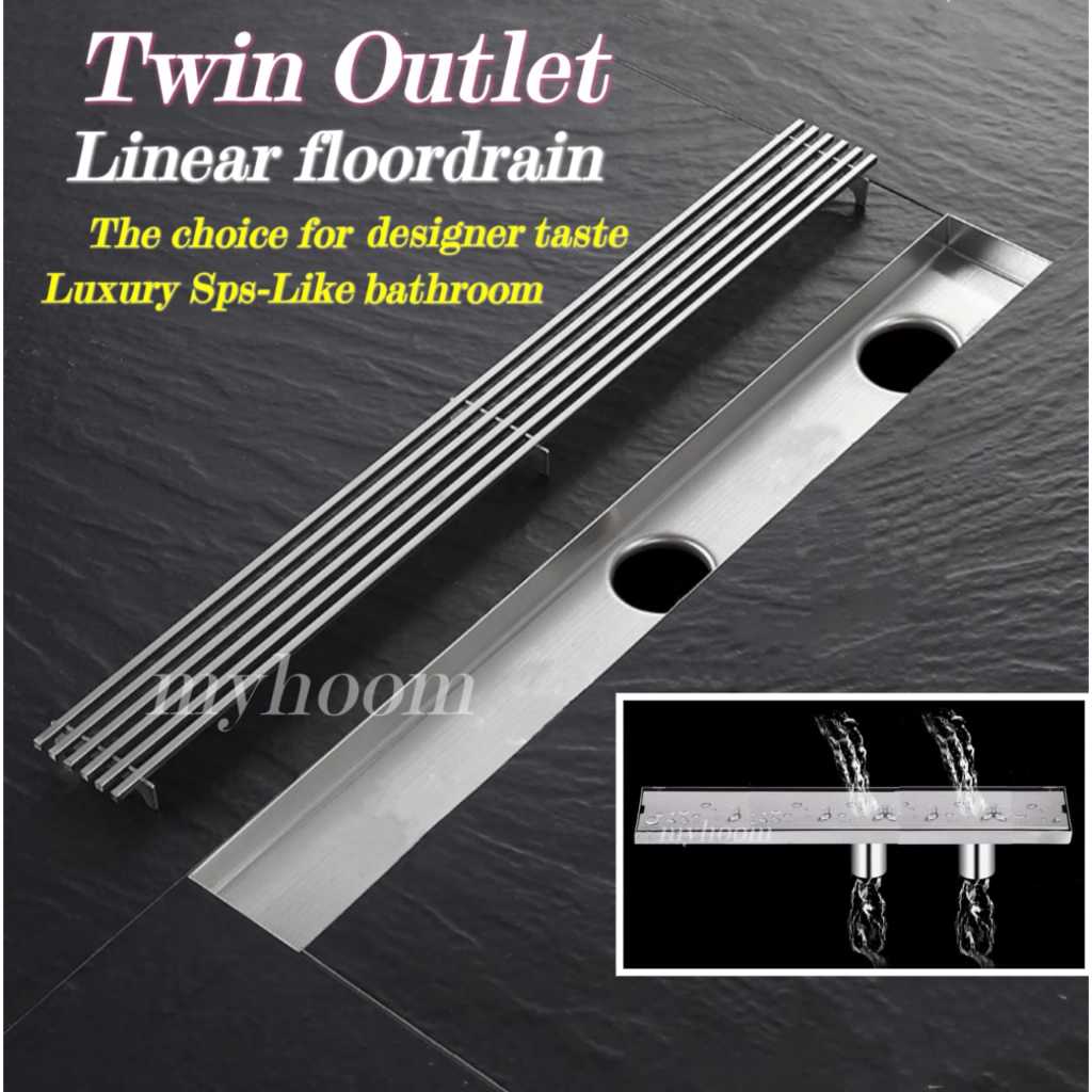 Long Linear Floor Drain/Bathroom Toilet Floor Drain/Large Displacement ...