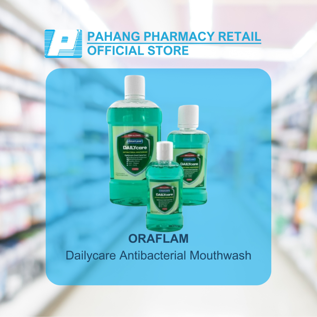 CLEARANCE! ORAFLAM Dailycare Antibacterial Mouthwash 100ml | 250ml ...