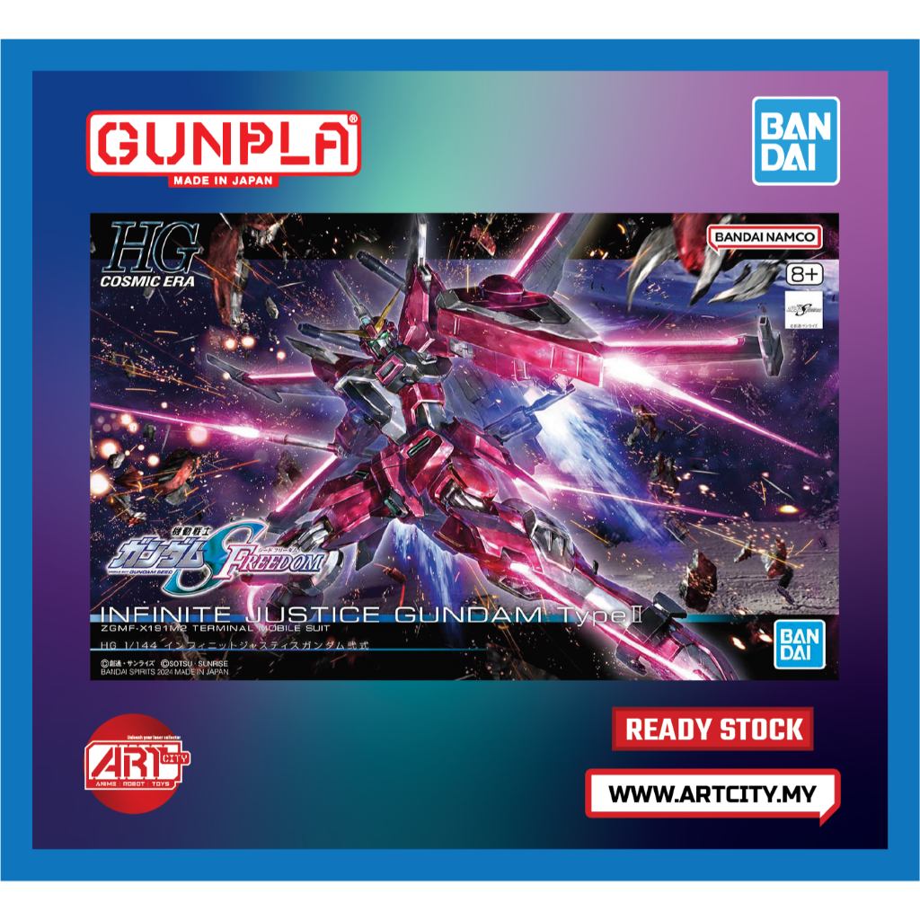 (READY STOCK) Bandai HG - Infinite Justice Gundam Type II - 1/144 Scale ...