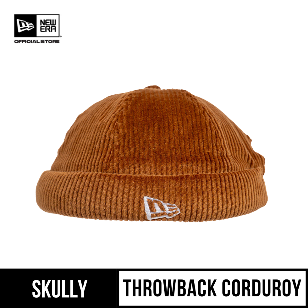 New Era Throwback Corduroy Brown Skully Hat | Shopee Malaysia
