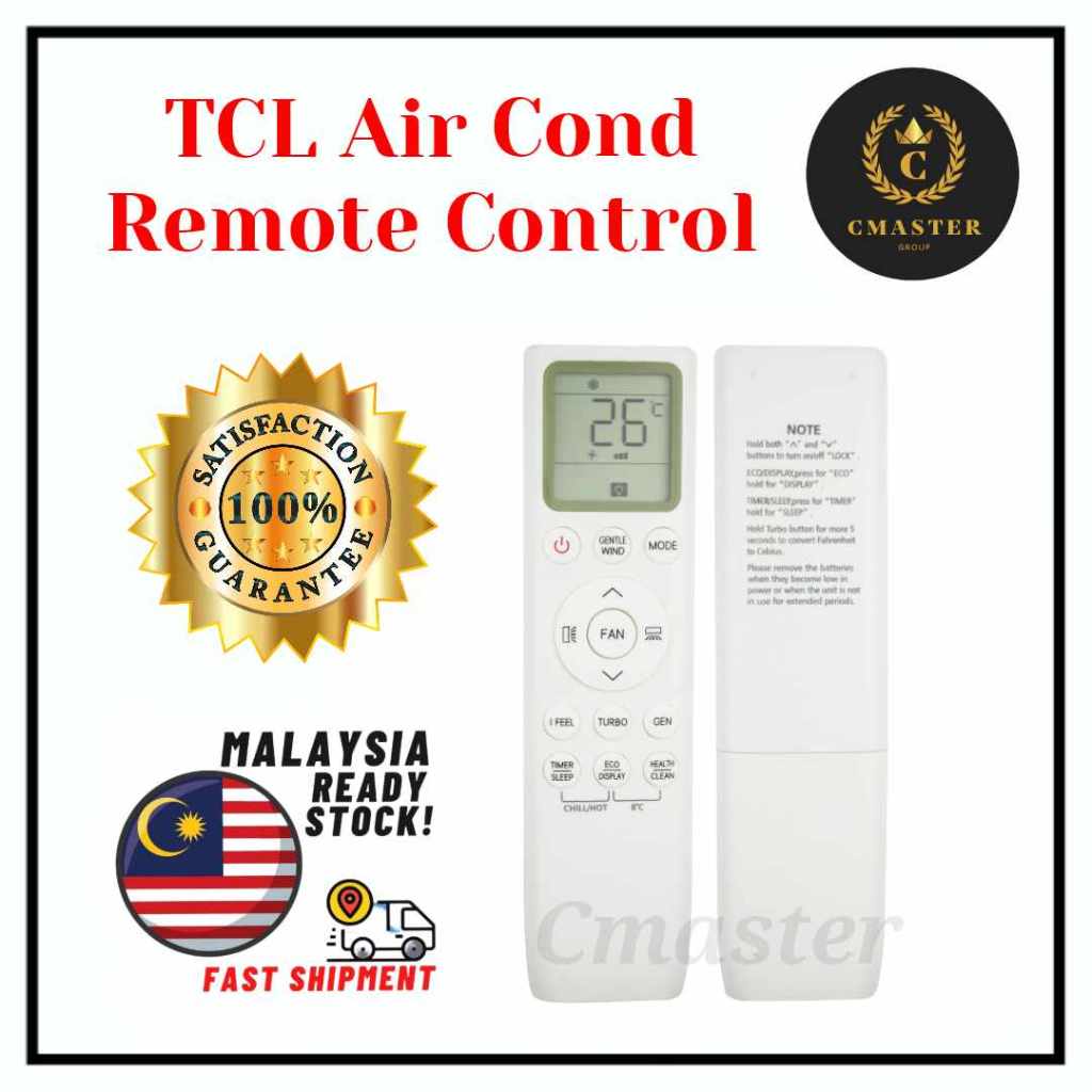 TCL Air Cond Remote Control TCL-53 Air Conditioner Remote Control ...