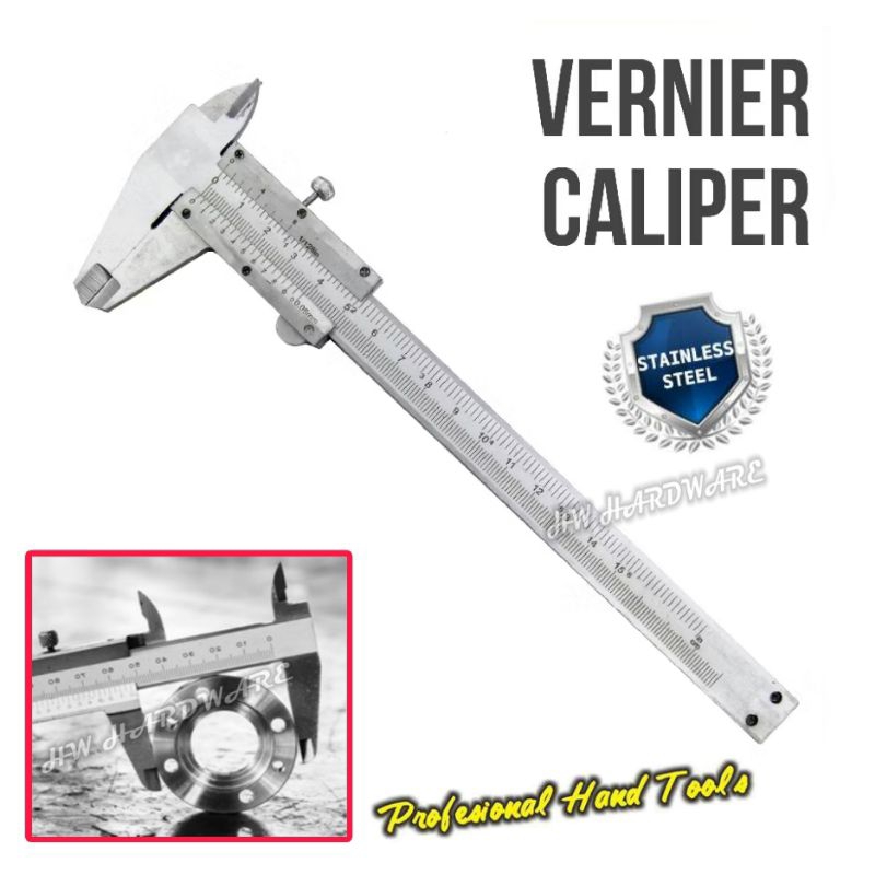【Ready Stock】150MM Heavy Duty Stainless Steel Vernier Caliper ( 0-150mm ...