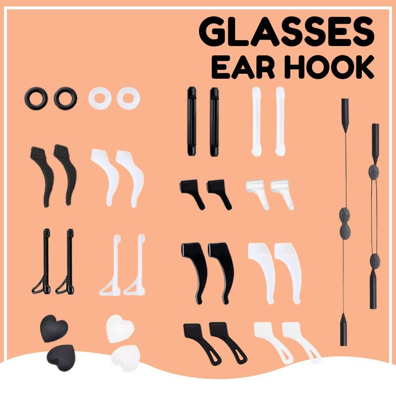 Anti Slip Glasses Ear Hook Silicone for Sport Spectacles Anti Slip Hook ...