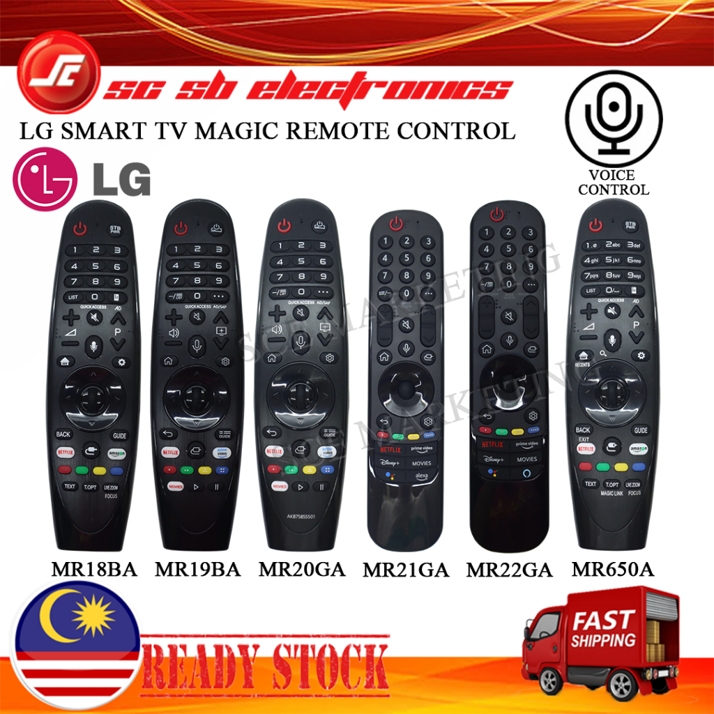 LG AN-MR650A MR18BA MR19BA MR20GA MR21GA MR22GA REPLACEMENT LG SMART TV MAGIC REMOTE CONTROL ...