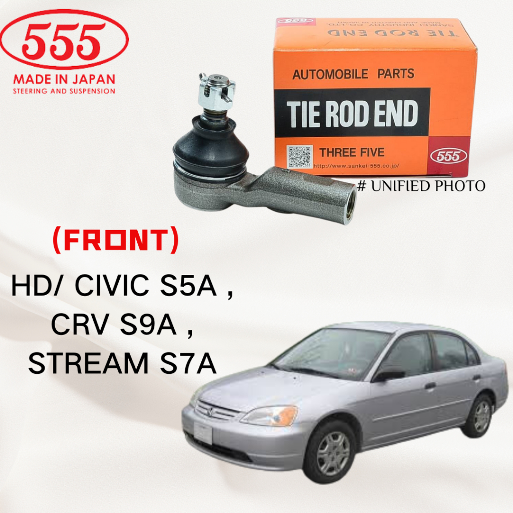 HONDA CIVIC S5A , CRV S9A , STREAM S7A 555 JAPAN BRAND STEERING TIE ROD ...