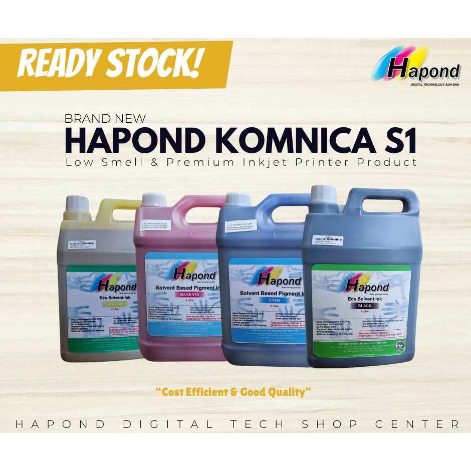 READY STOCK INK!!! Hapond LOW SMELL SOLVENT S1 INK (Konica/Ricoh ...