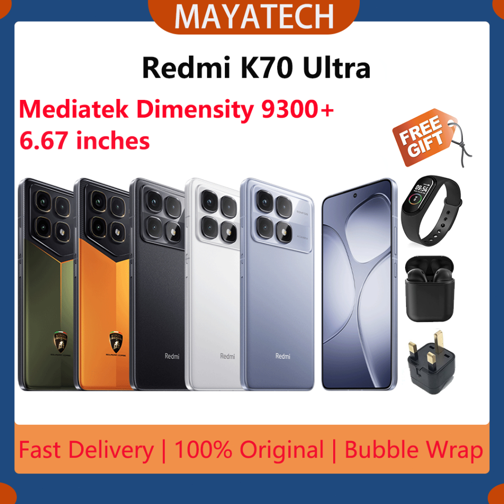 Brand New Redmi K70 Ultra 6.67 inches Mediatek Dimensity 9300+ 120W wired 5500 mAh OLED NFC IP68 ...